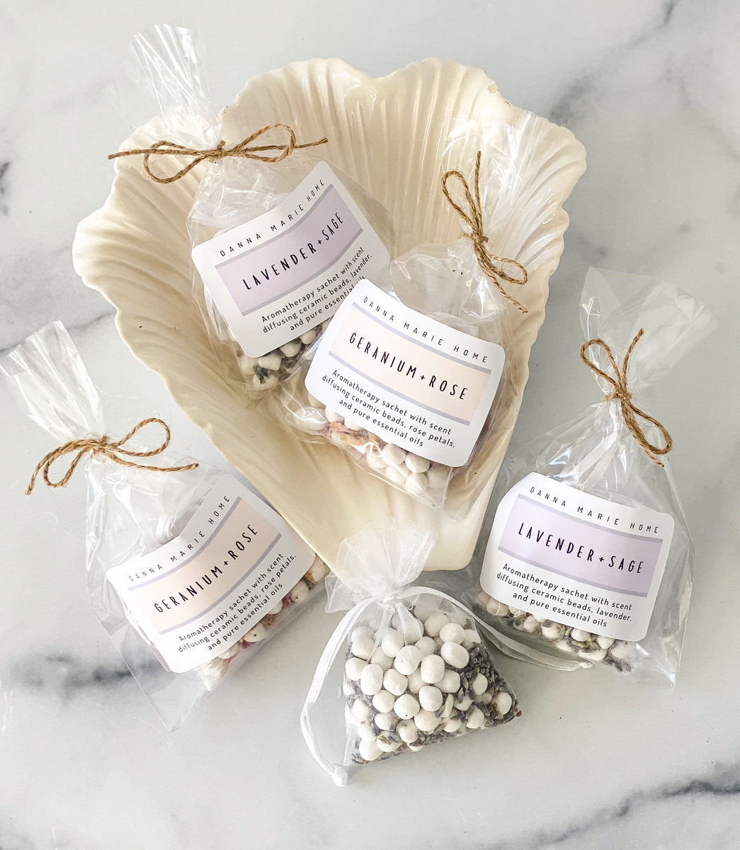 Aromatherapy scent sachet | ceramic scent beads – dannamariehome.com